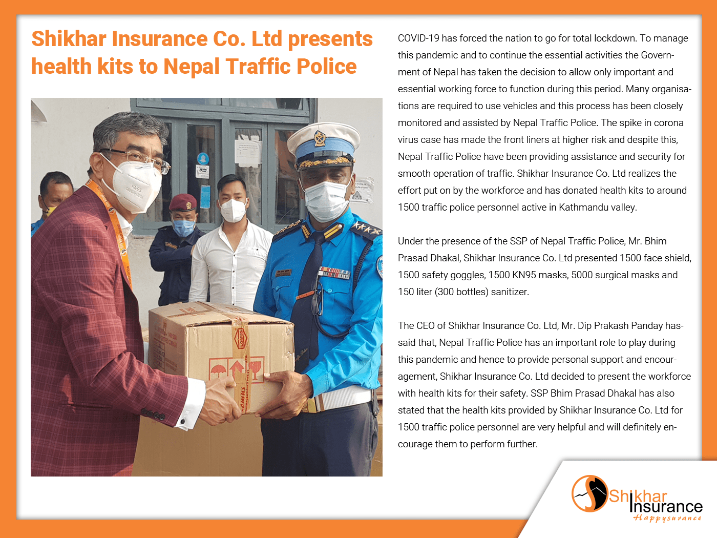 Shikhar Insurance Co. Ltd. (SICL) | Donations